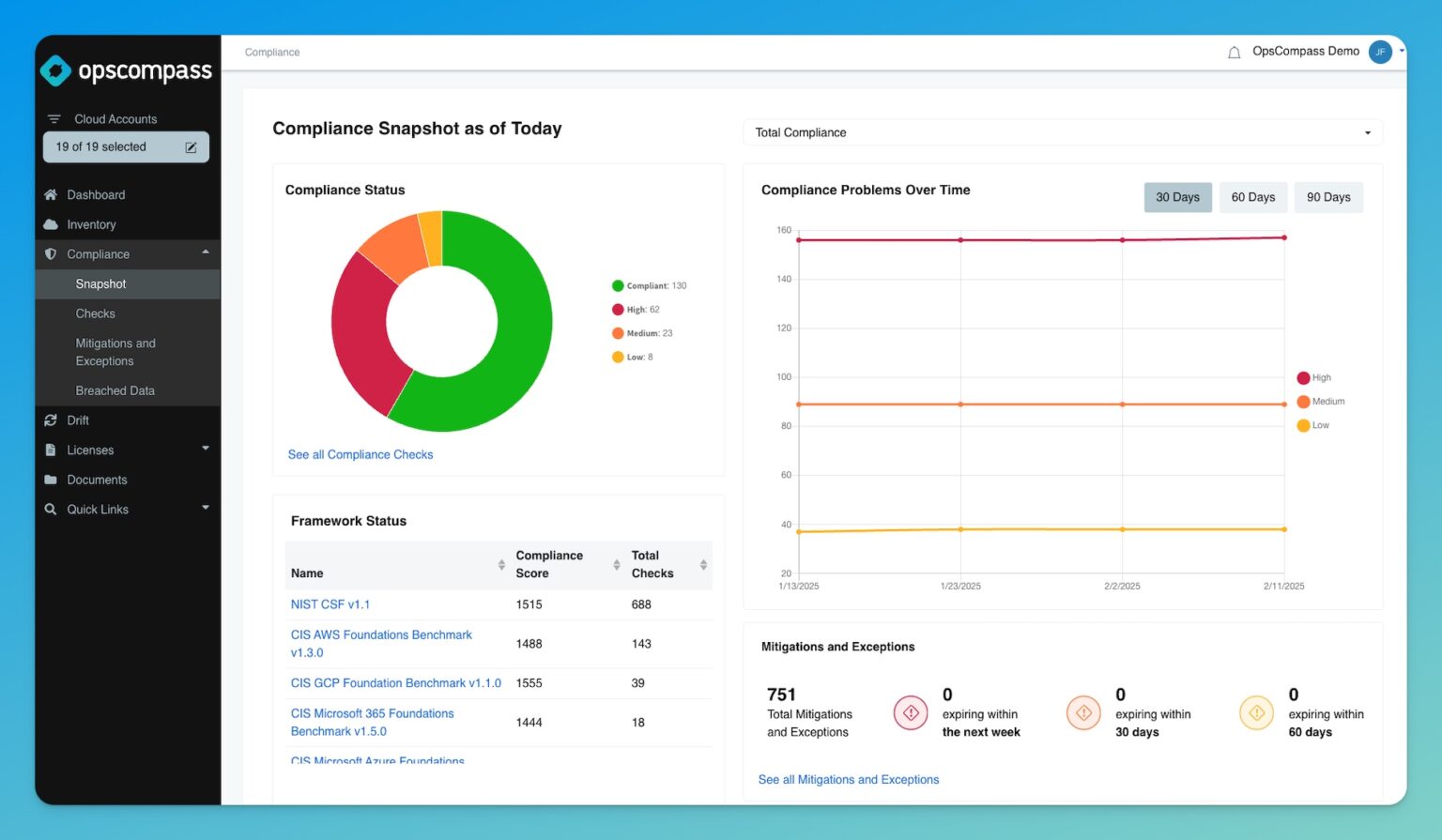 Monitor CIS Benchmarks & Controls with Opscompass
