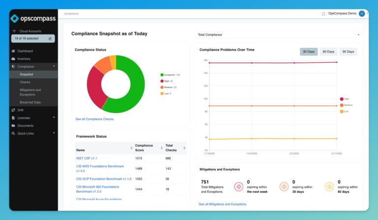 Monitor CIS Benchmarks & Controls with Opscompass